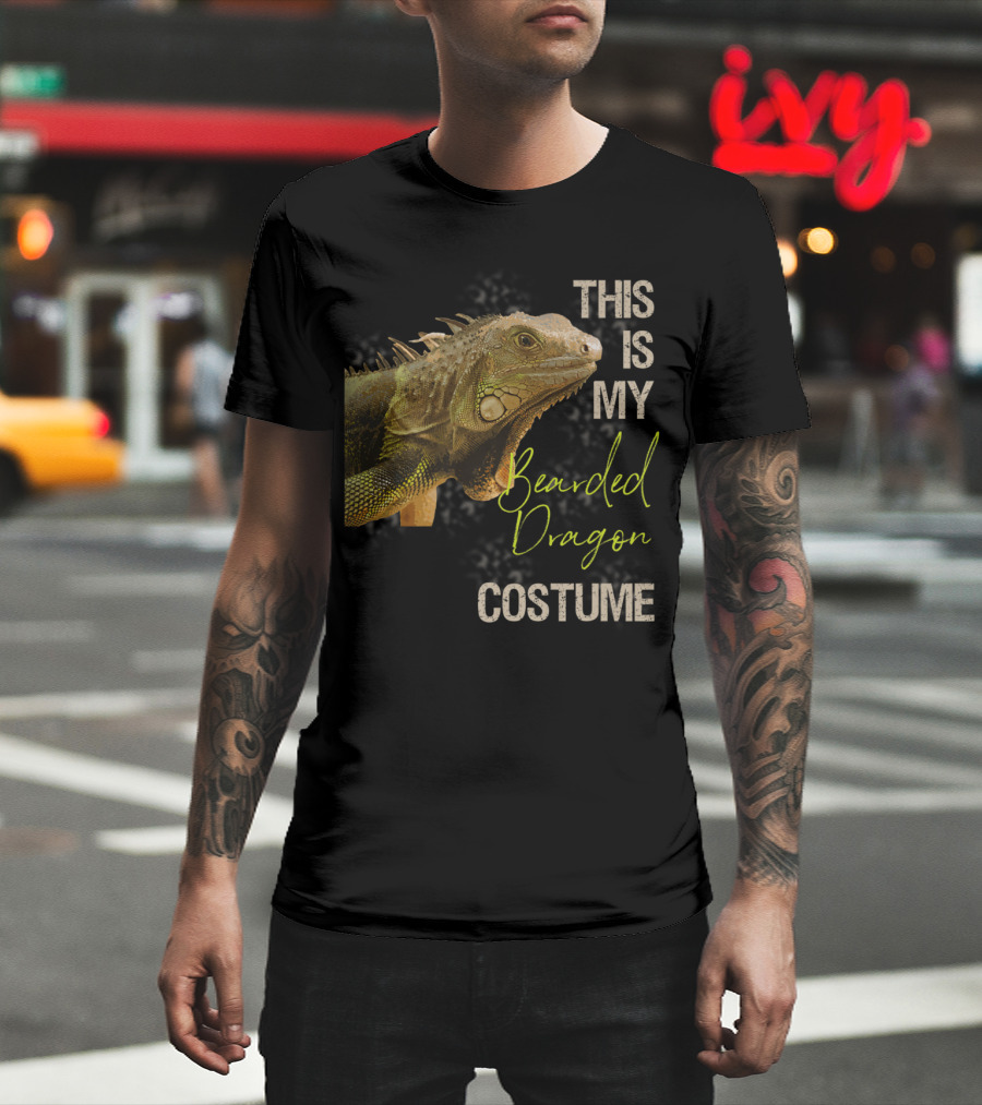 This Is My Bearded Dragon Costume Funny Bearded Dragon Costume Art Apparel Clothes38 T-Shirt