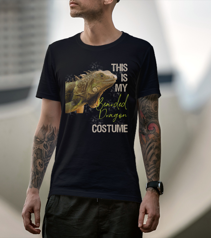 This Is My Bearded Dragon Costume Funny Bearded Dragon Costume Art Apparel Clothes38 T-Shirt