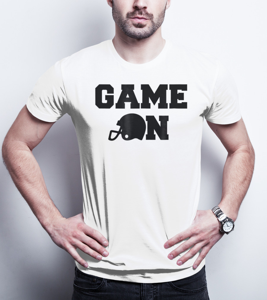 Game On Football Helmet Cute Football T-Shirt