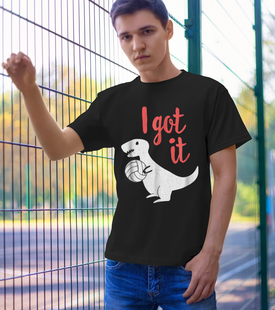I Got It Cute TRex Volleyball Mom Dad Dinosaur T-Shirt