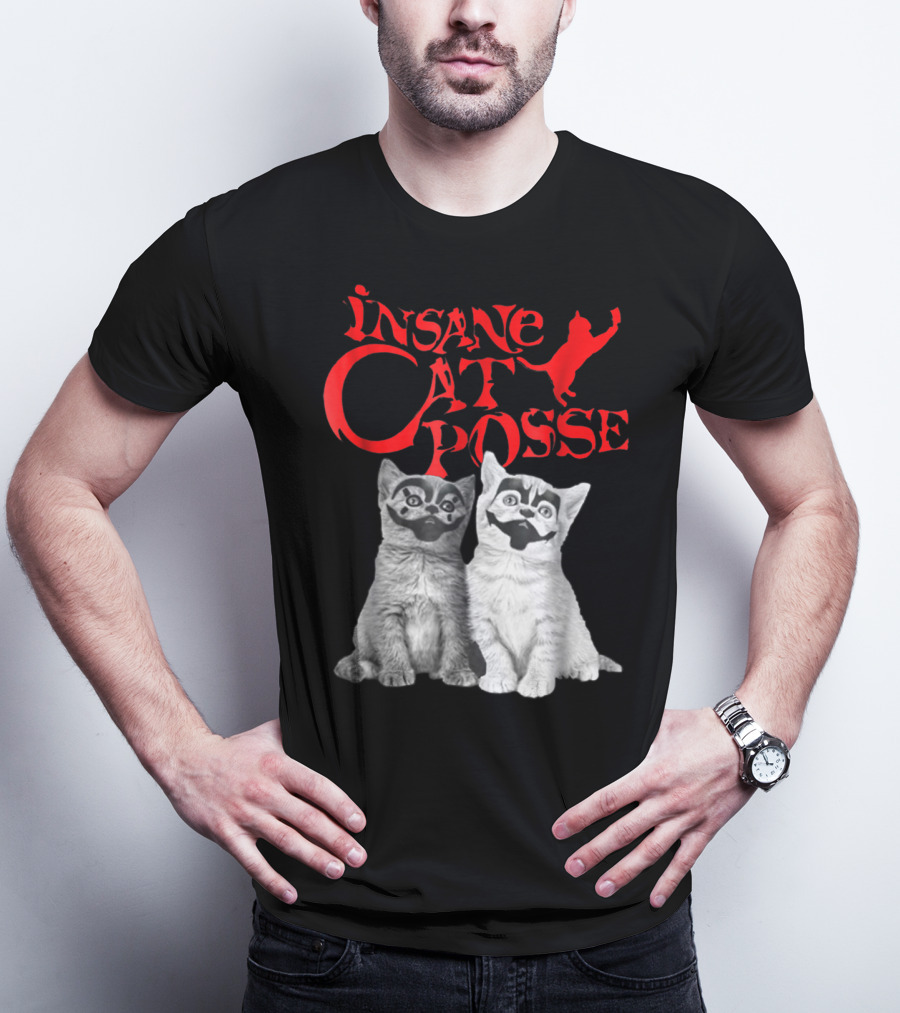 Insane Cat Posse Halloween Funny Clowns Mom Lover T-Shirt