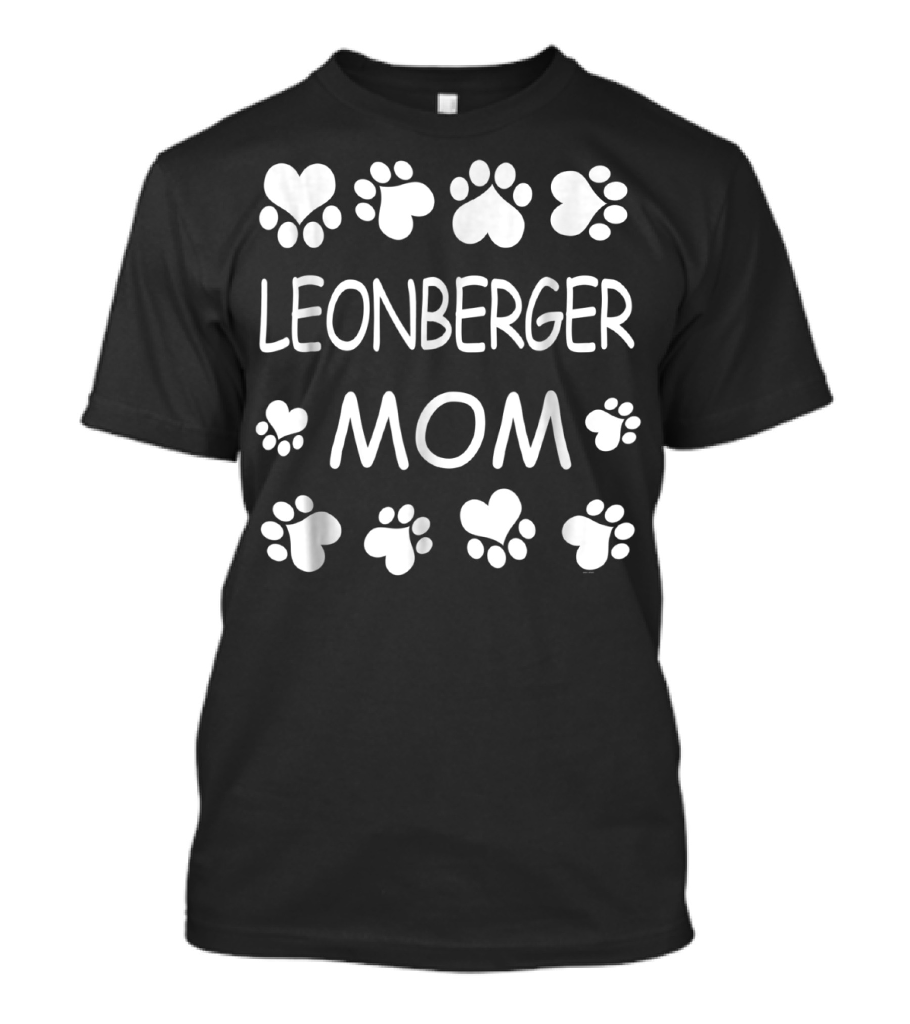 Leonberger Mom Paw Print Lovers For Christmas Birthday T-Shirt