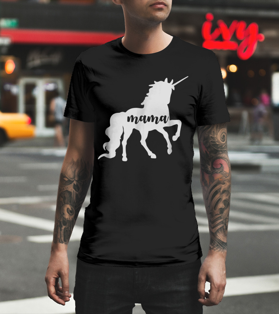 Mama Unicorn Horse New T-Shirt