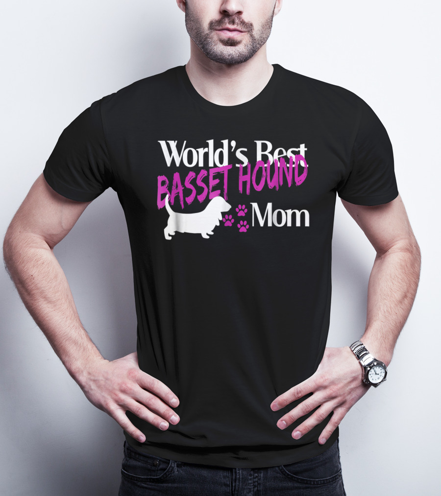 World's Best Basset Hound Mom T-Shirt