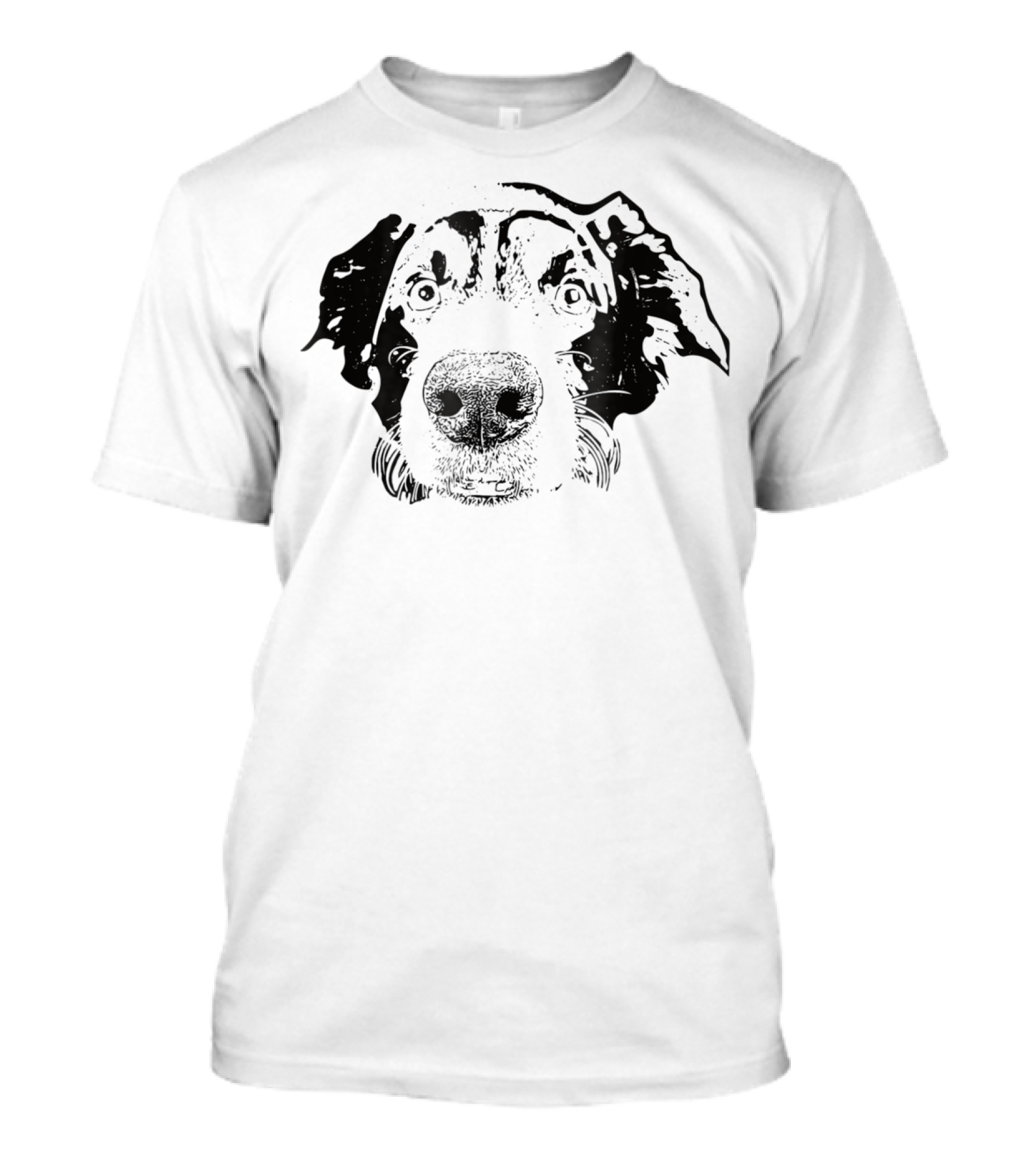 Border Collie Face Dog Mom Dad T-Shirt