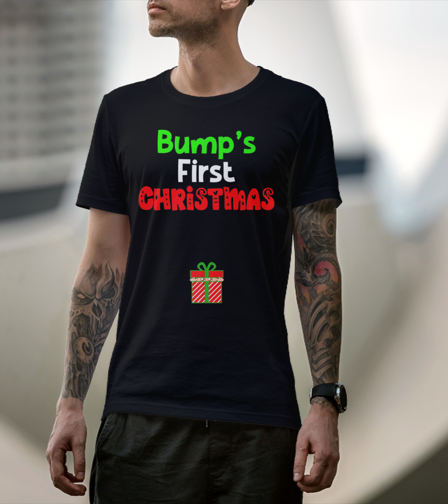Bump's First Christmas Pregnant Expecting Gift T-Shirt