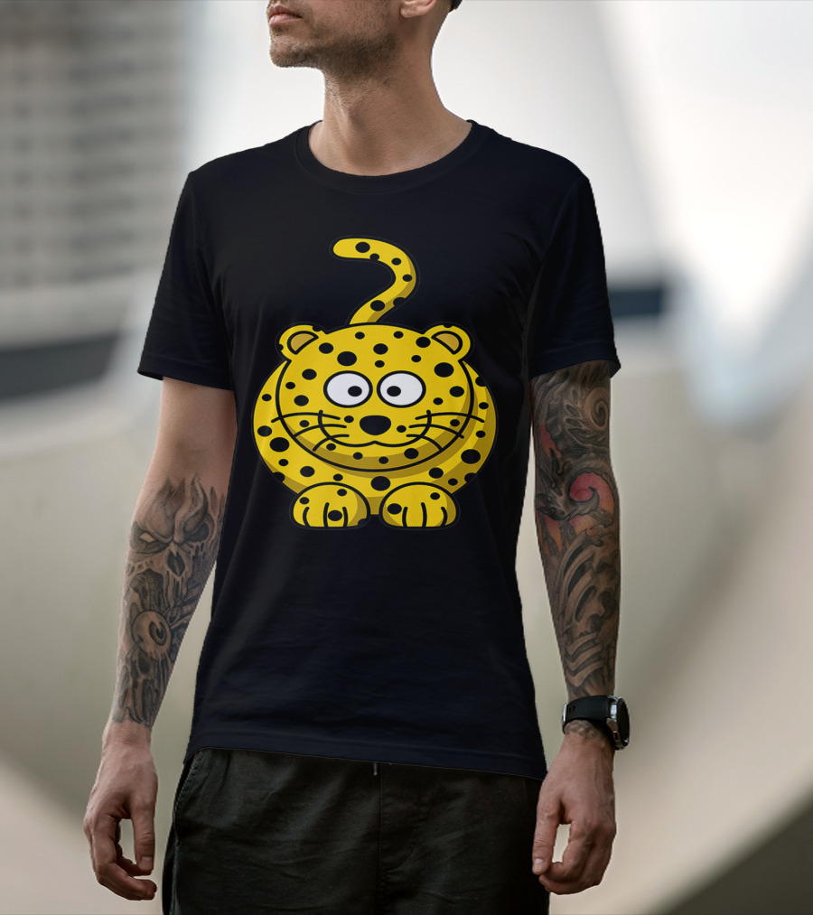 Cat Mom Cat Dad Spotted Cartoon Cat T-Shirt