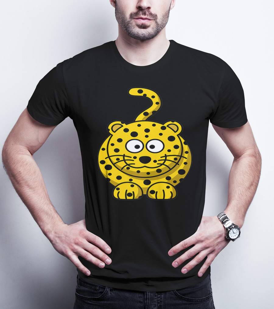 Cat Mom Cat Dad Spotted Cartoon Cat T-Shirt