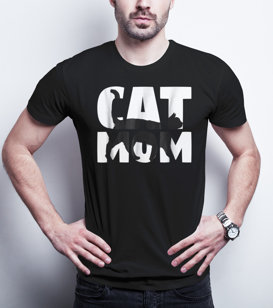 Cat Mom Cat Lover For Mother With Cat T-Shirt