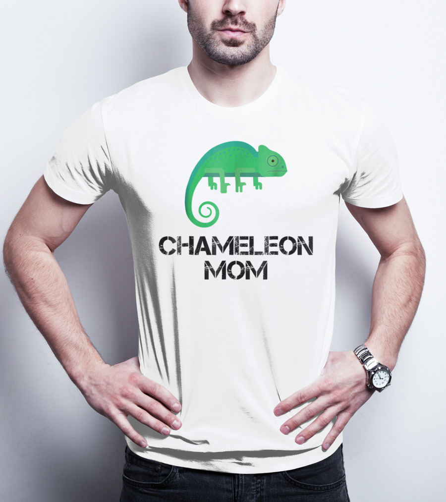 Chameleon Mom Chameleon Owner Green Reptile T-Shirt