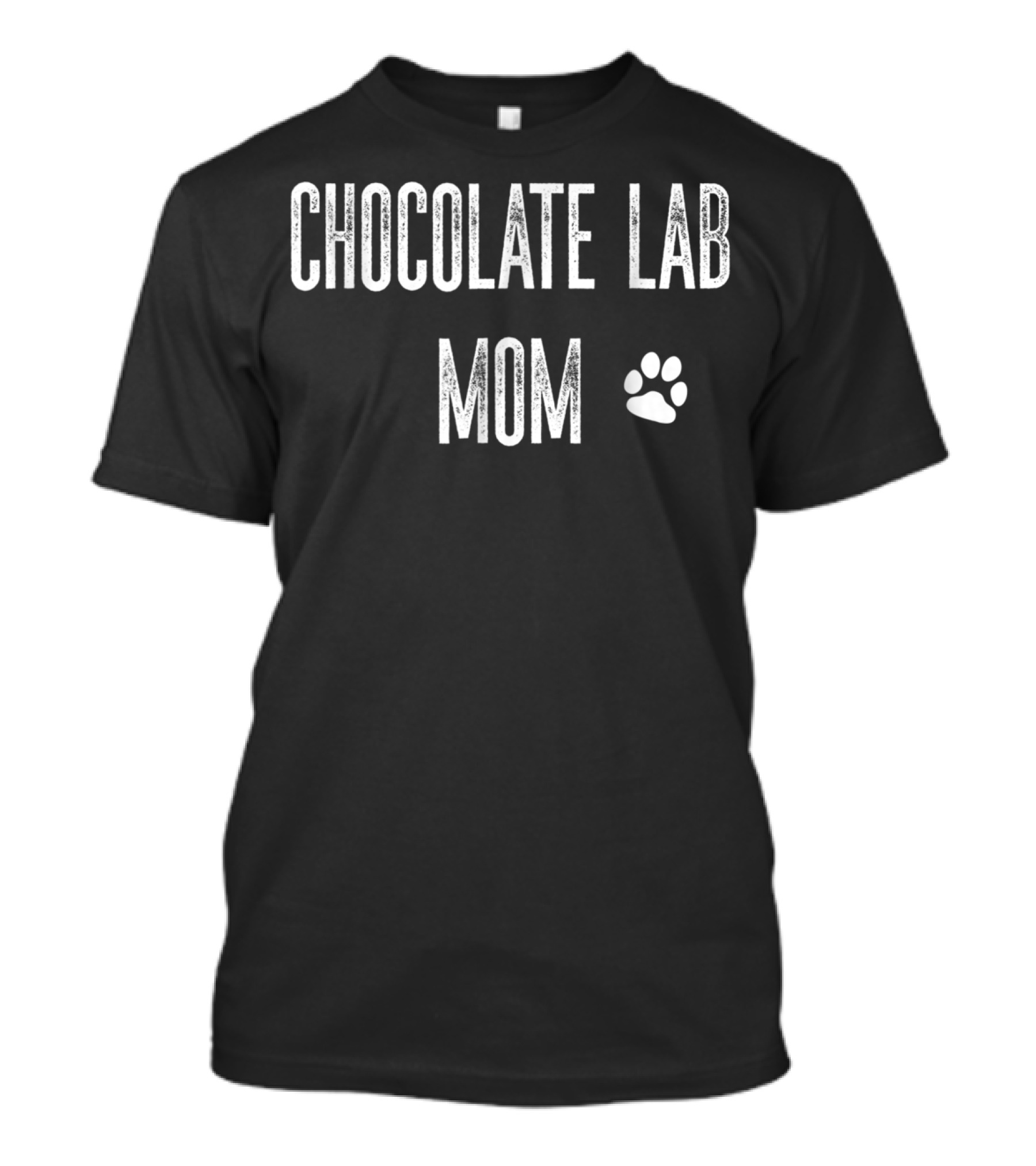 CHOCOLATE LAB MOM Paw Prints T-Shirt