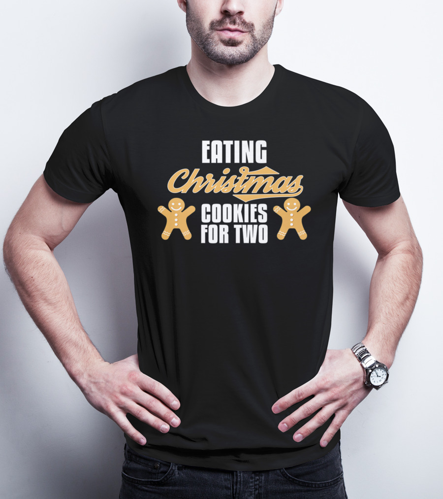 Eating Christmas Cookies For Two Gingerbread Future Mom T-Shirt