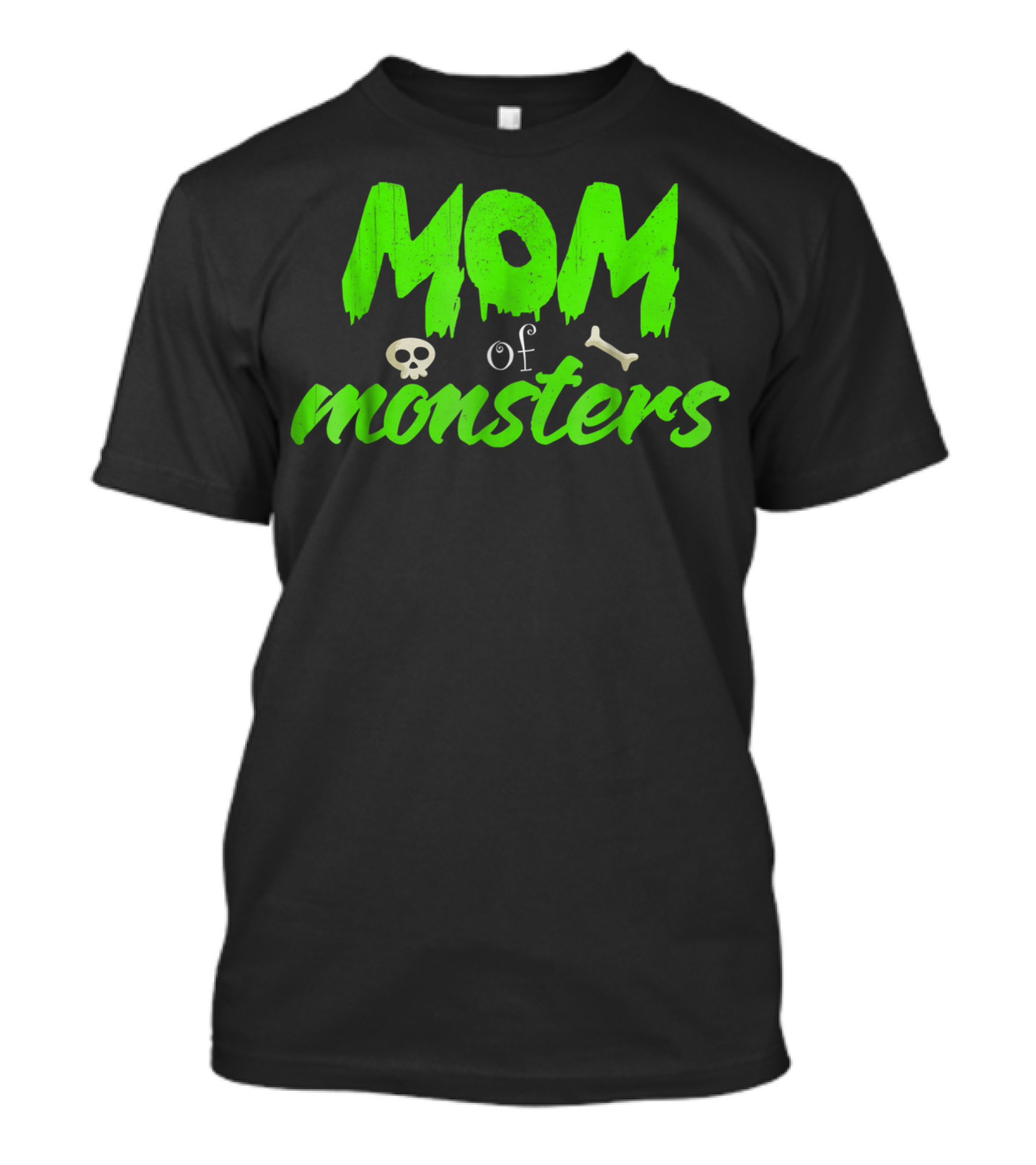 Mom Of Monsters Skull Bone Kids Christmas Girls T-Shirt