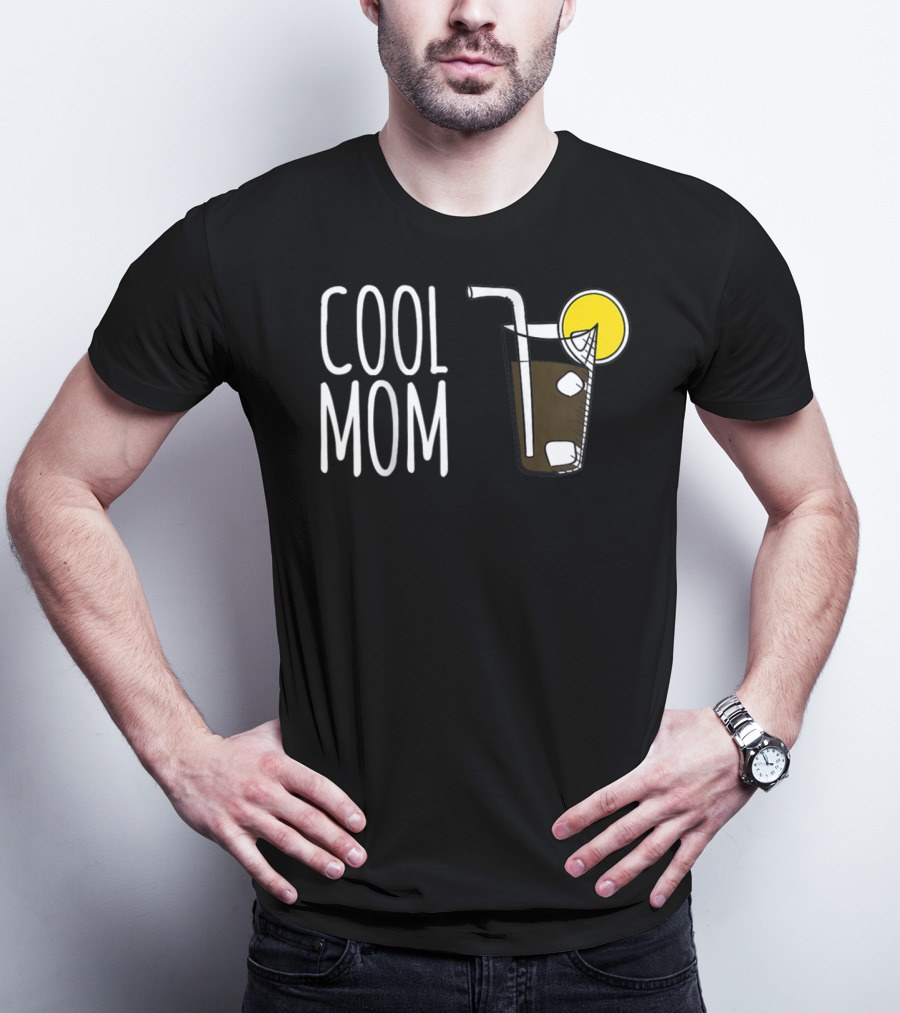 COOL MOM Lemon Drink With Ice And Straw T-Shirt