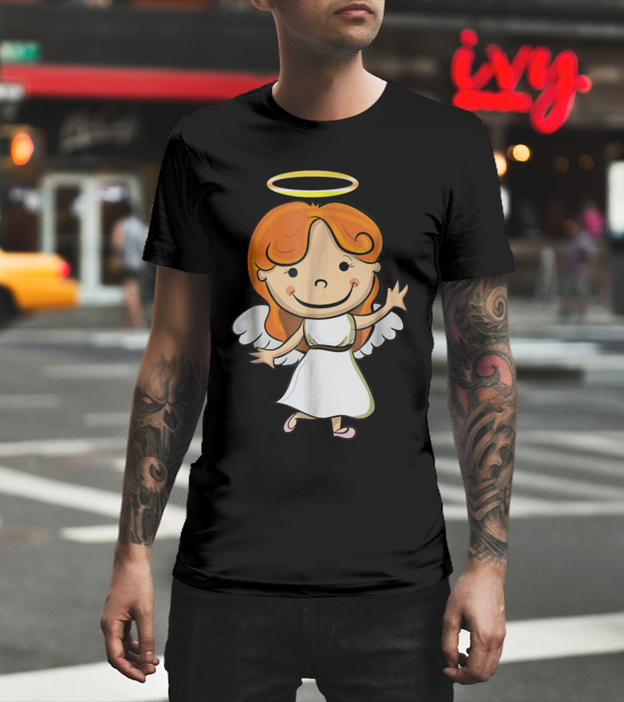 Cute Angel Halo Halloween Costume Christian T-Shirt