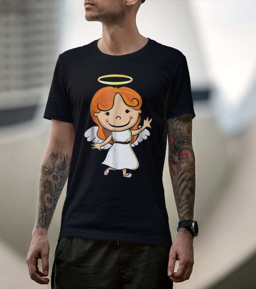 Cute Angel Halo Halloween Costume Christian T-Shirt