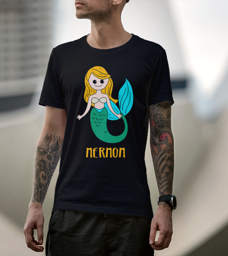 Cute Mermom For Stylish Women And Mothers T-Shirt