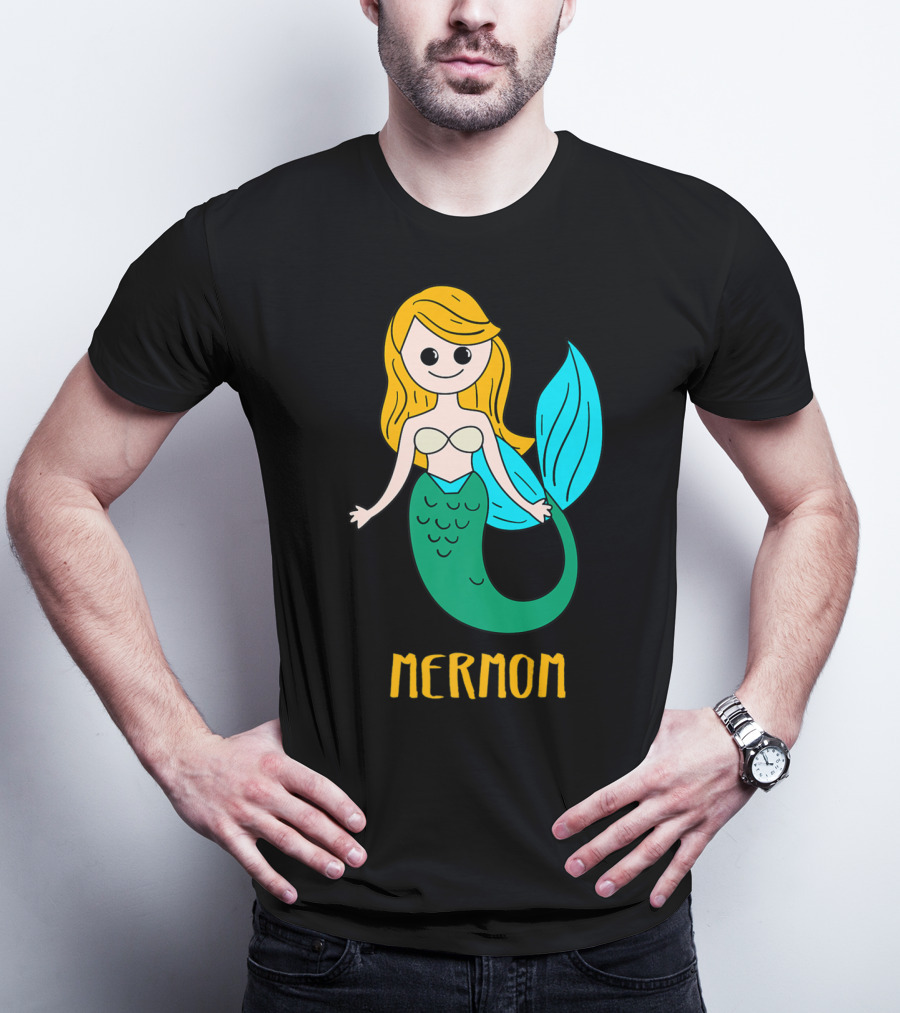 Cute Mermom For Stylish Women And Mothers T-Shirt