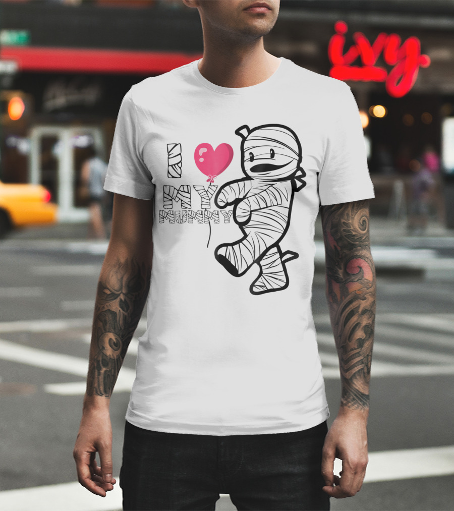 I Love My Mummy Cute Heart Balloon T-Shirt