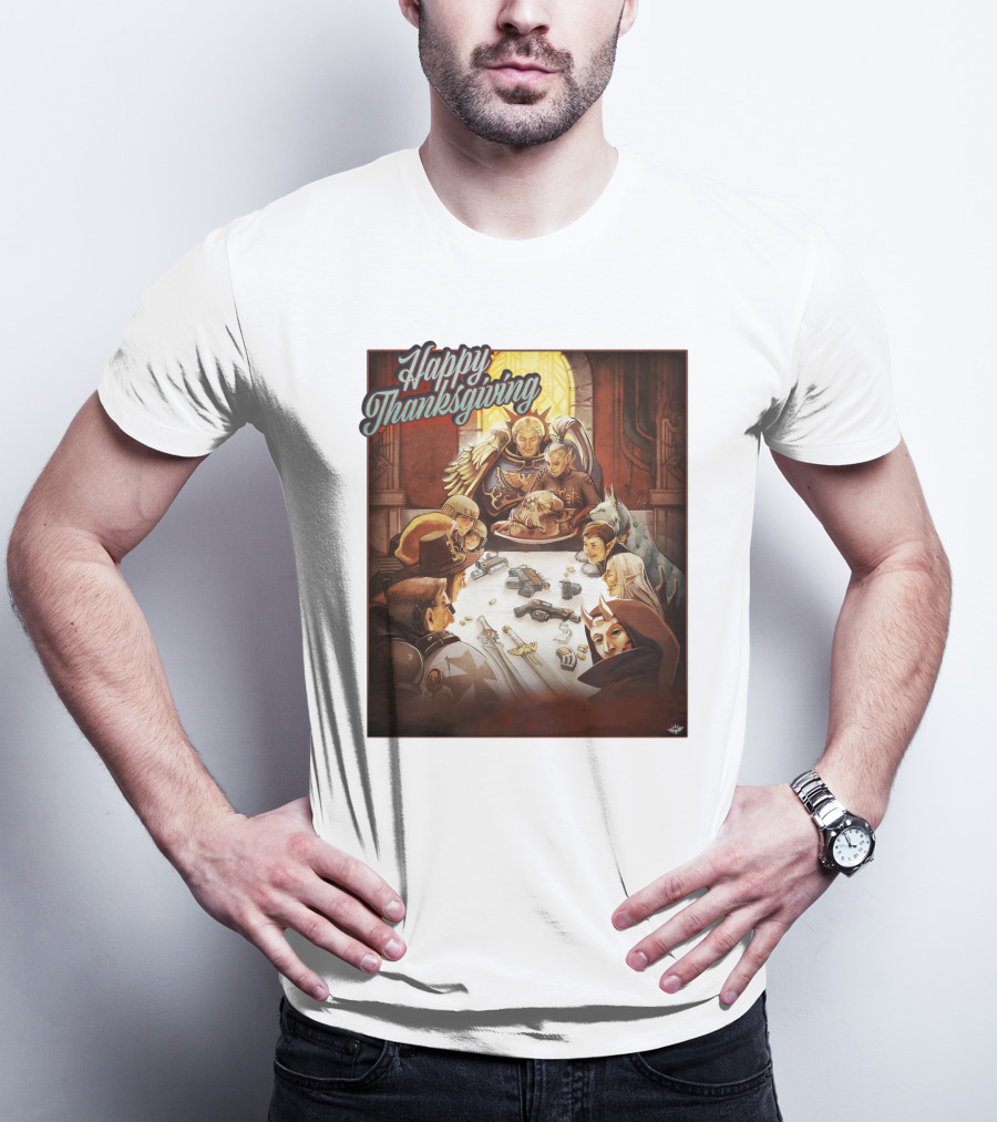 Warhammer Happy Thanksgiving Table Gathering T-Shirt