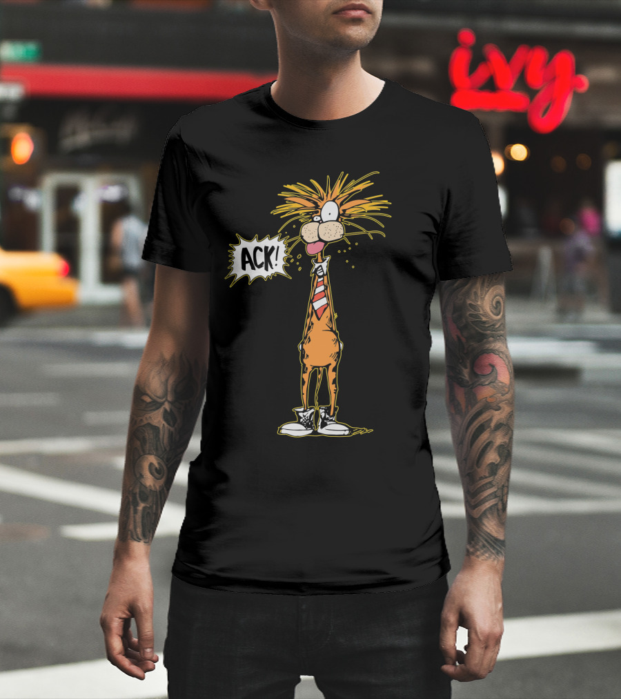 Bill The Cat ACK Bloom County Comic Character T-Shirt