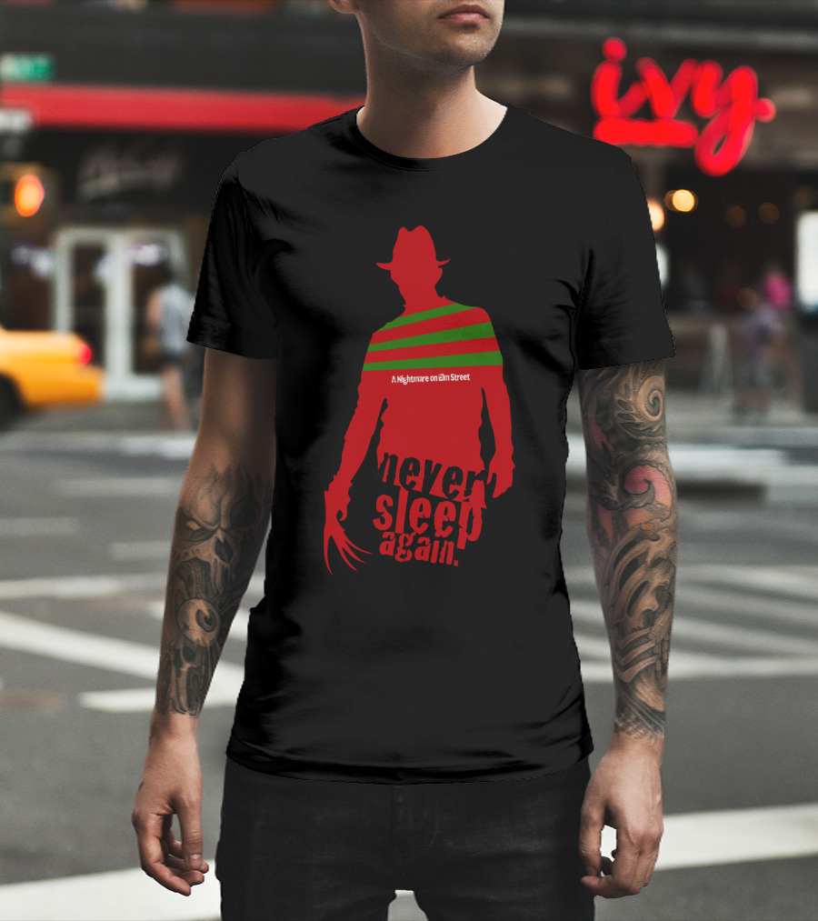 A Nightmare On Elm Street Never Sleep Again T-Shirt