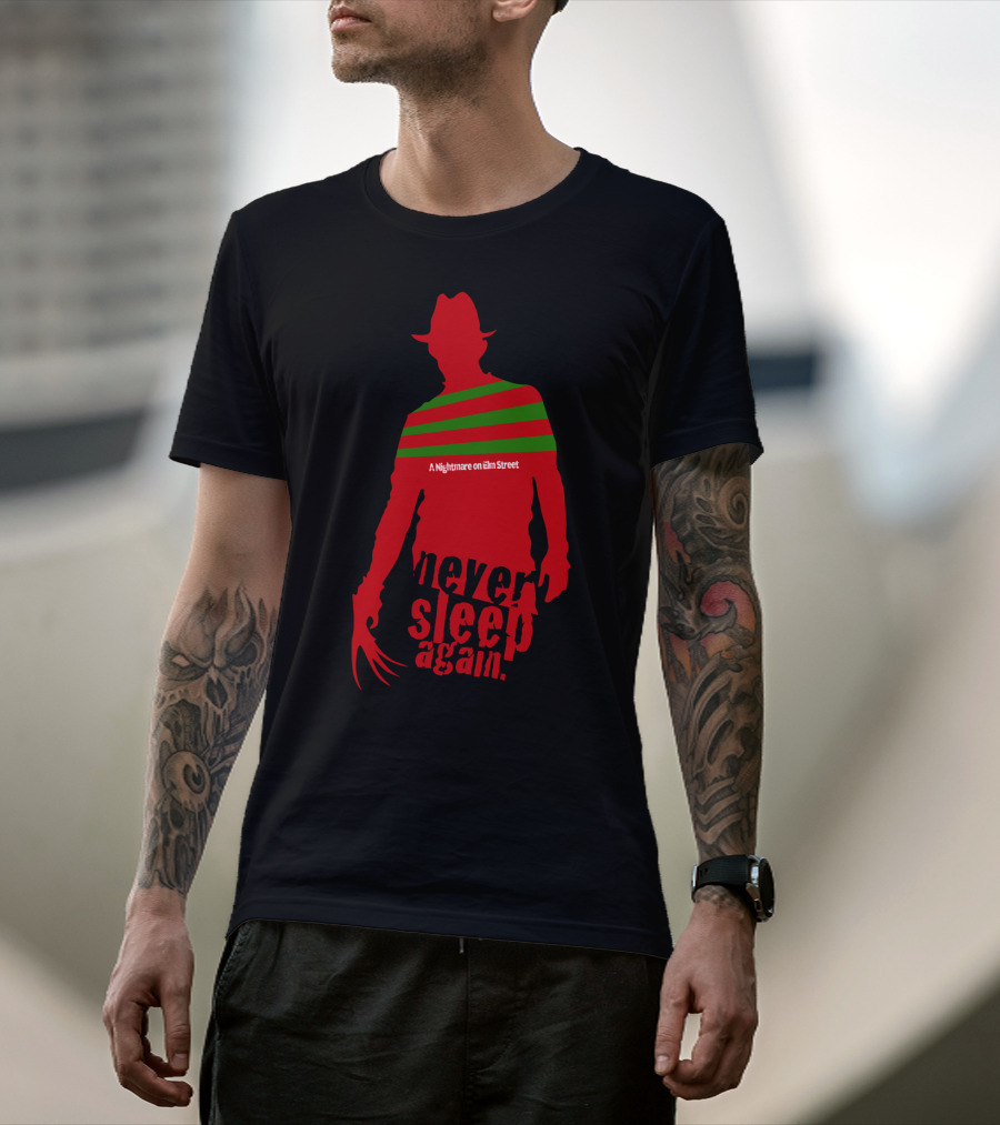 A Nightmare On Elm Street Never Sleep Again T-Shirt