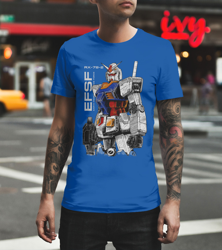 RX-78-2 Gundam EFSF Earth Federation Space Force T-Shirt