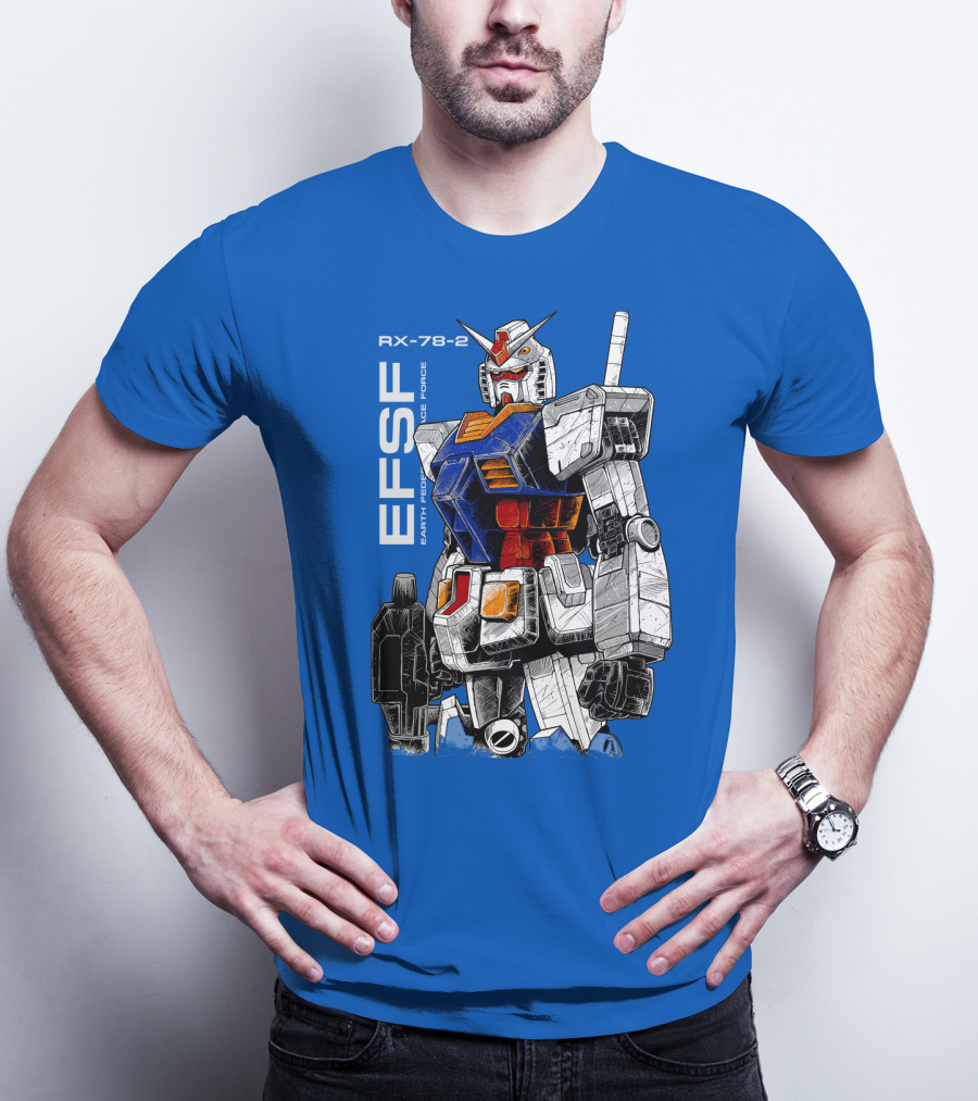 RX-78-2 Gundam EFSF Earth Federation Space Force T-Shirt