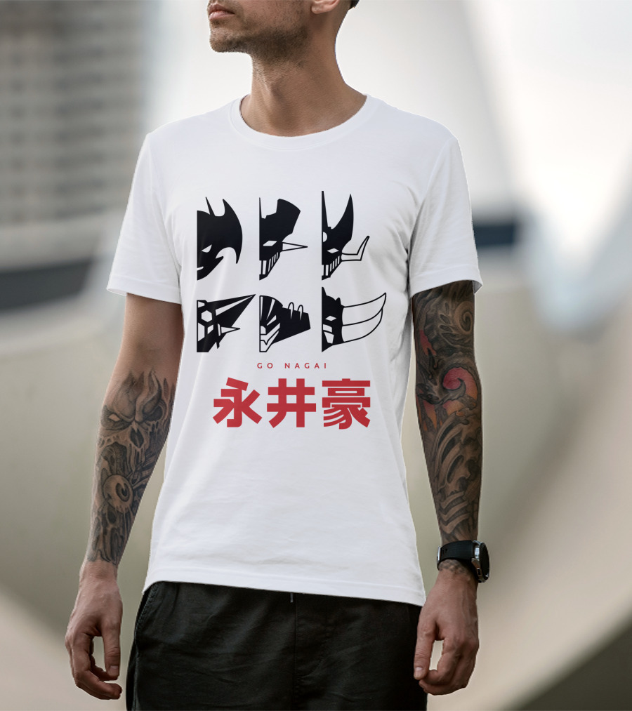 GO NAGAI 永井豪 Iconic Characters Silhouette Collection T-Shirt