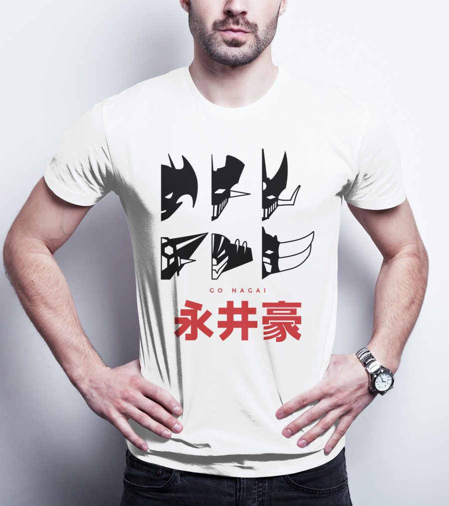 GO NAGAI 永井豪 Iconic Characters Silhouette Collection T-Shirt