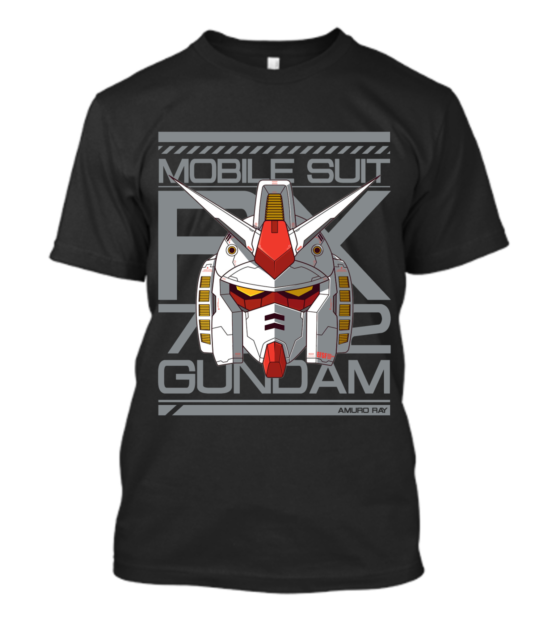 Mobile Suit RX 78 2 Gundam Amuro Ray T-Shirt