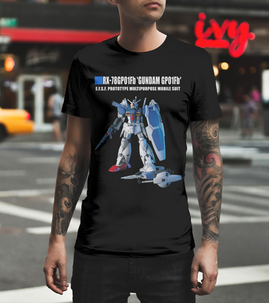 RX-78GP01Fb Gundam GP01Fb E.F.S.F. Prototype Multipurpose Mobile Suit T-Shirt