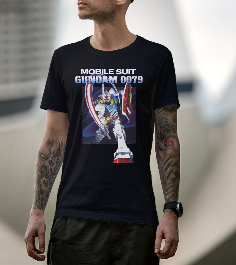 Mobile Suit Gundam 0079 Mecha Warrior Action Pose T-Shirt