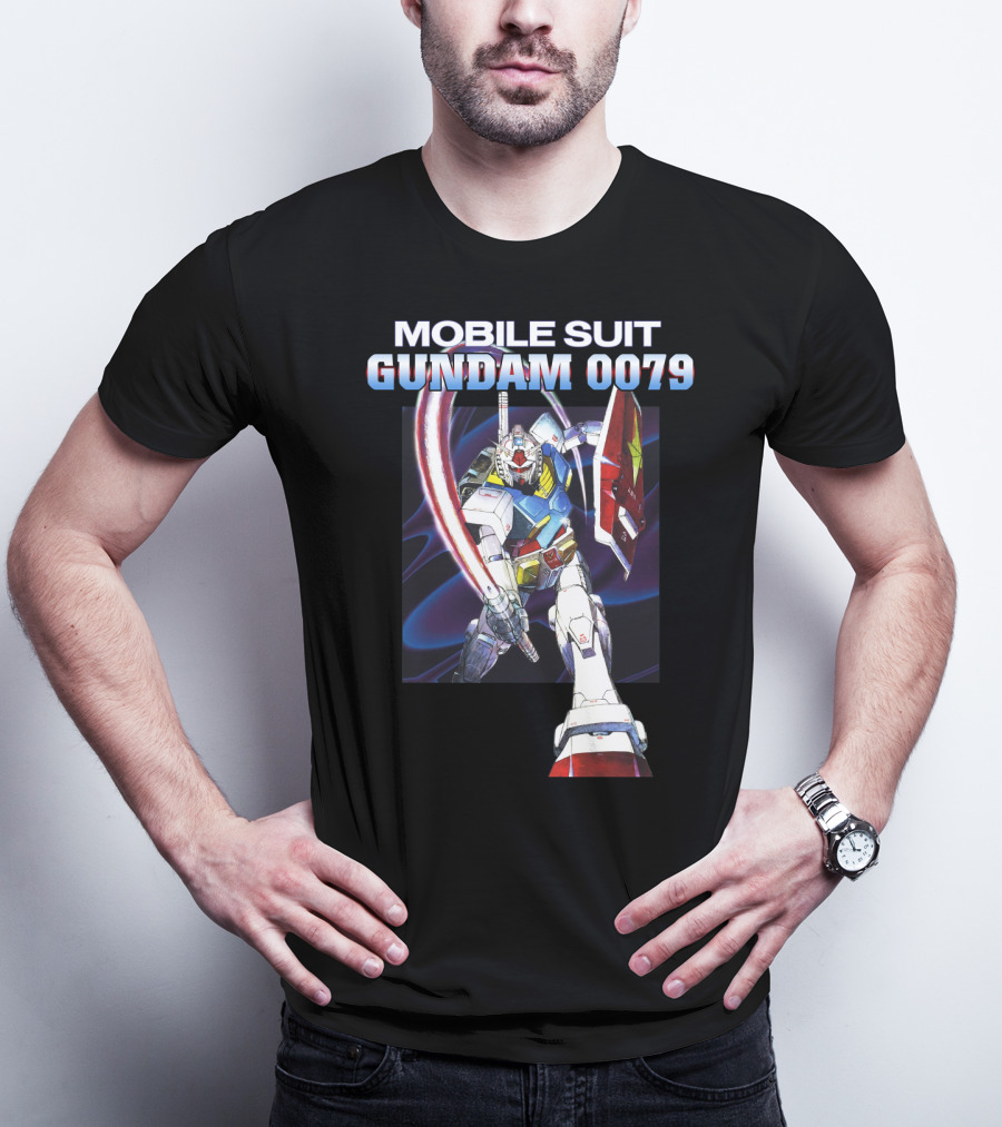 Mobile Suit Gundam 0079 Mecha Warrior Action Pose T-Shirt