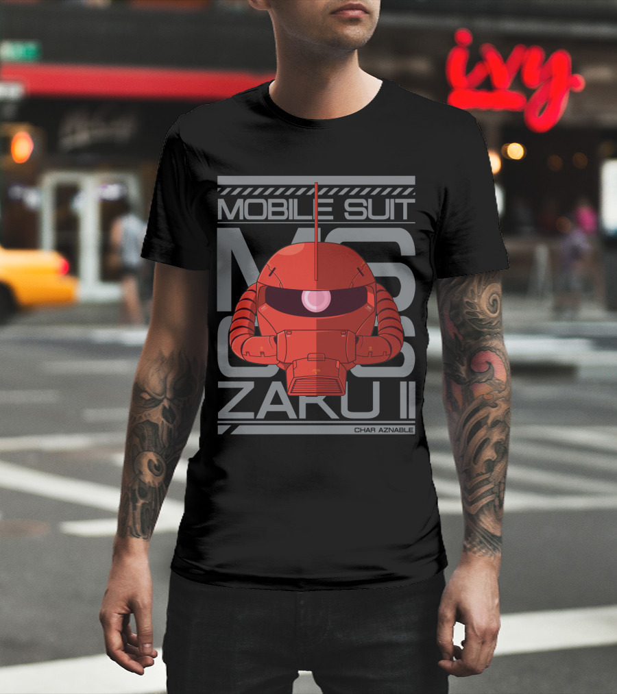 Mobile Suit MS 06S Zaku II Char Aznable T-Shirt