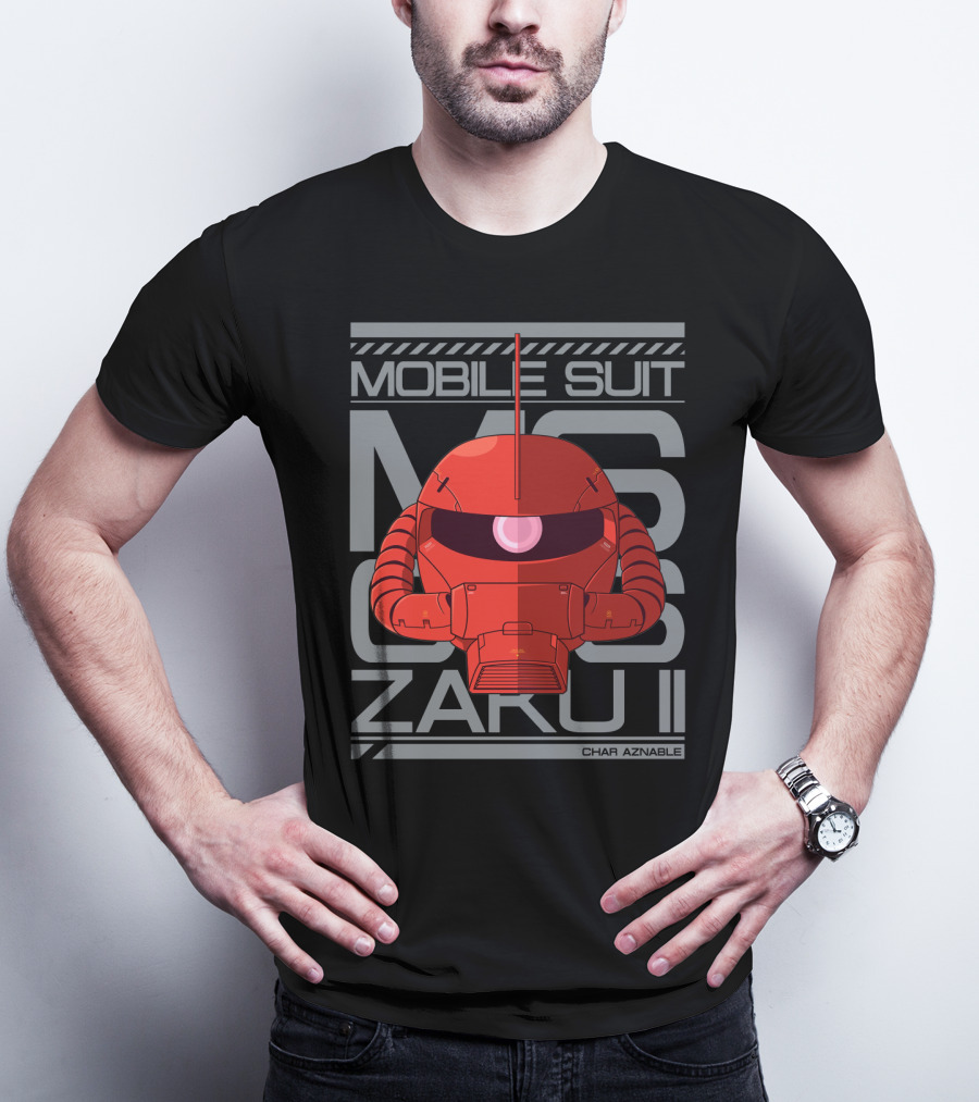 Mobile Suit MS 06S Zaku II Char Aznable T-Shirt