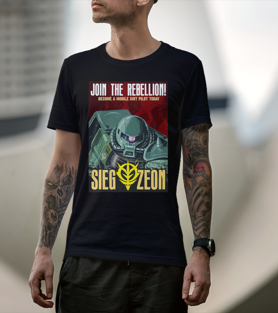 JOIN THE REBELLION BECOME A MOBILE SUIT PILOT TODAY SIEG ZEON T-Shirt