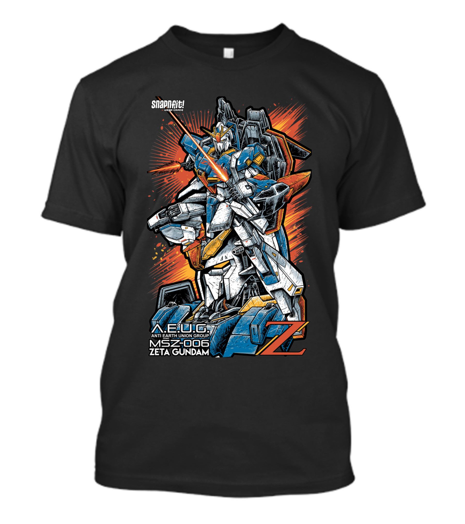 Snapfit AEUG MSZ-006 Zeta Gundam Anti Earth Union Group T-Shirt