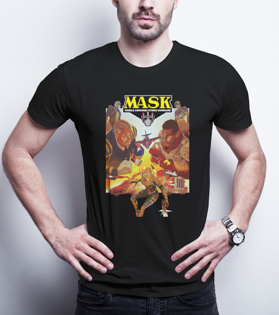 MASK Mobile Armored Strike Kommand Vintage Characters Showdown T-Shirt