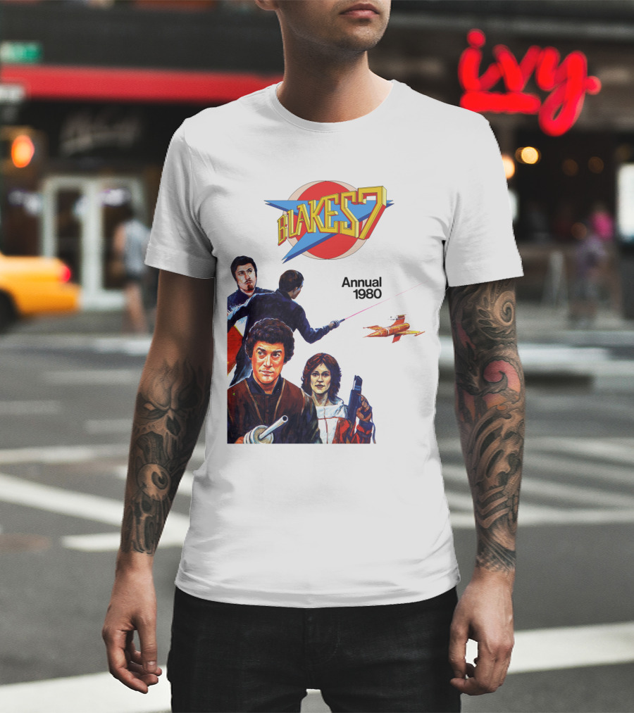 Blake's 7 Annual 1980 Classic Sci-Fi Series Cover T-Shirt