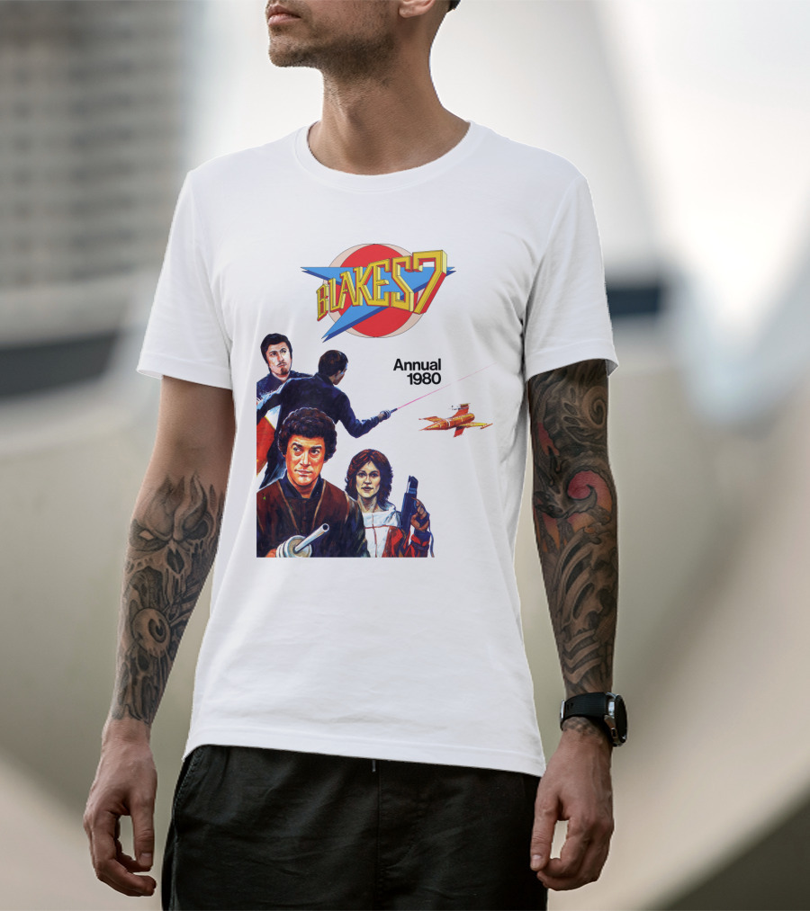 Blake's 7 Annual 1980 Classic Sci-Fi Series Cover T-Shirt