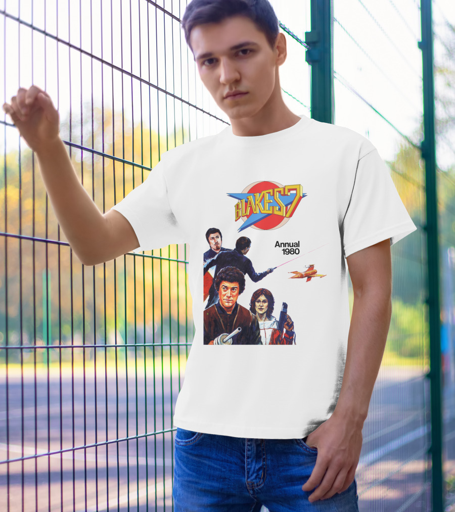 Blake's 7 Annual 1980 Classic Sci-Fi Series Cover T-Shirt
