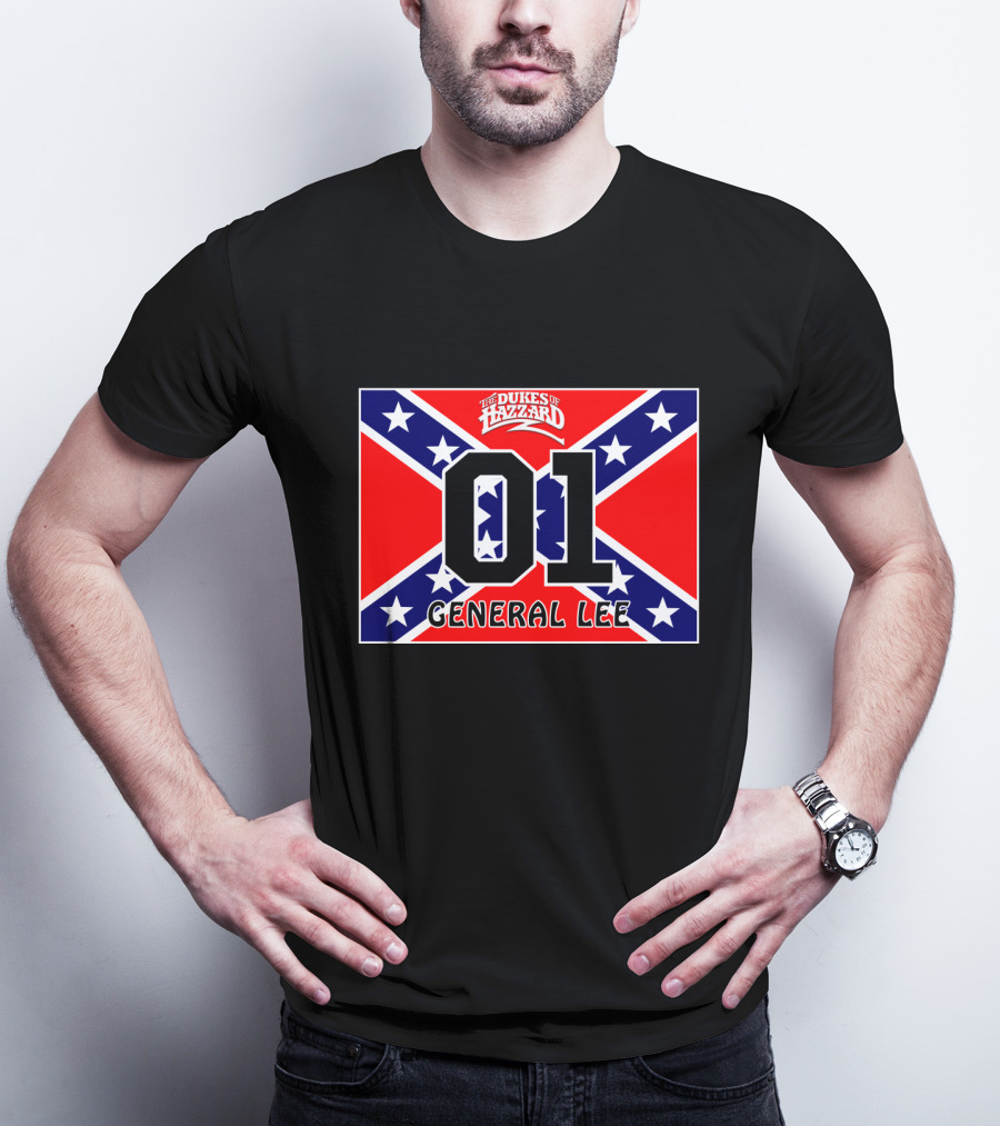 The Dukes Of Hazzard 01 General Lee Confederate Flag T-Shirt