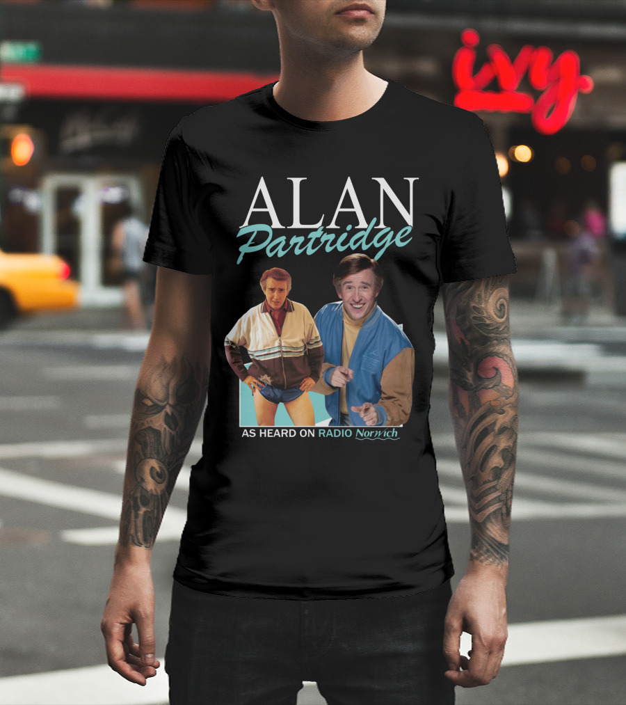 ALAN Partridge As Heard On RADIO Norwich T-Shirt