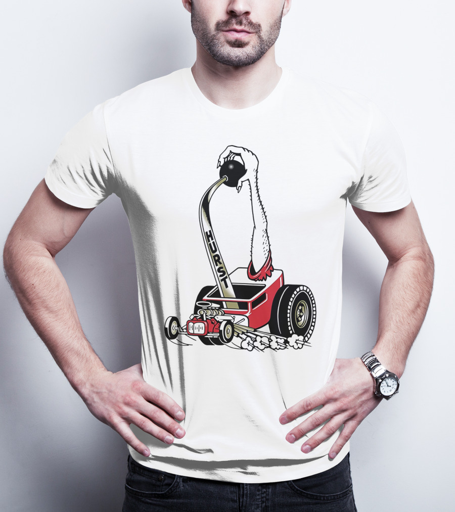 Hurst Floor Shift Monster Hot Rod Racing T-Shirt