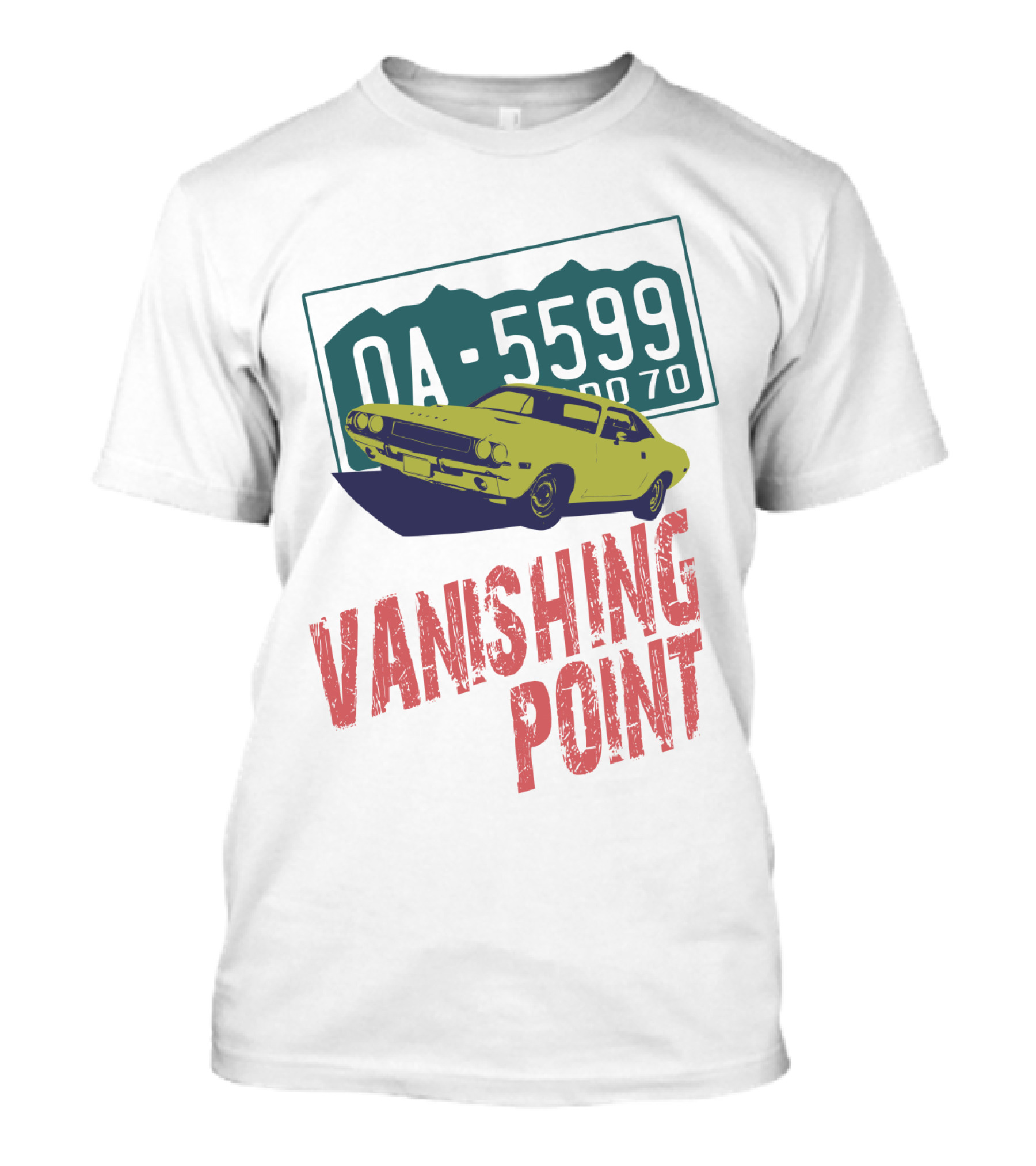 Vanishing Point OA-5599 70s Car Iconic Reference T-Shirt