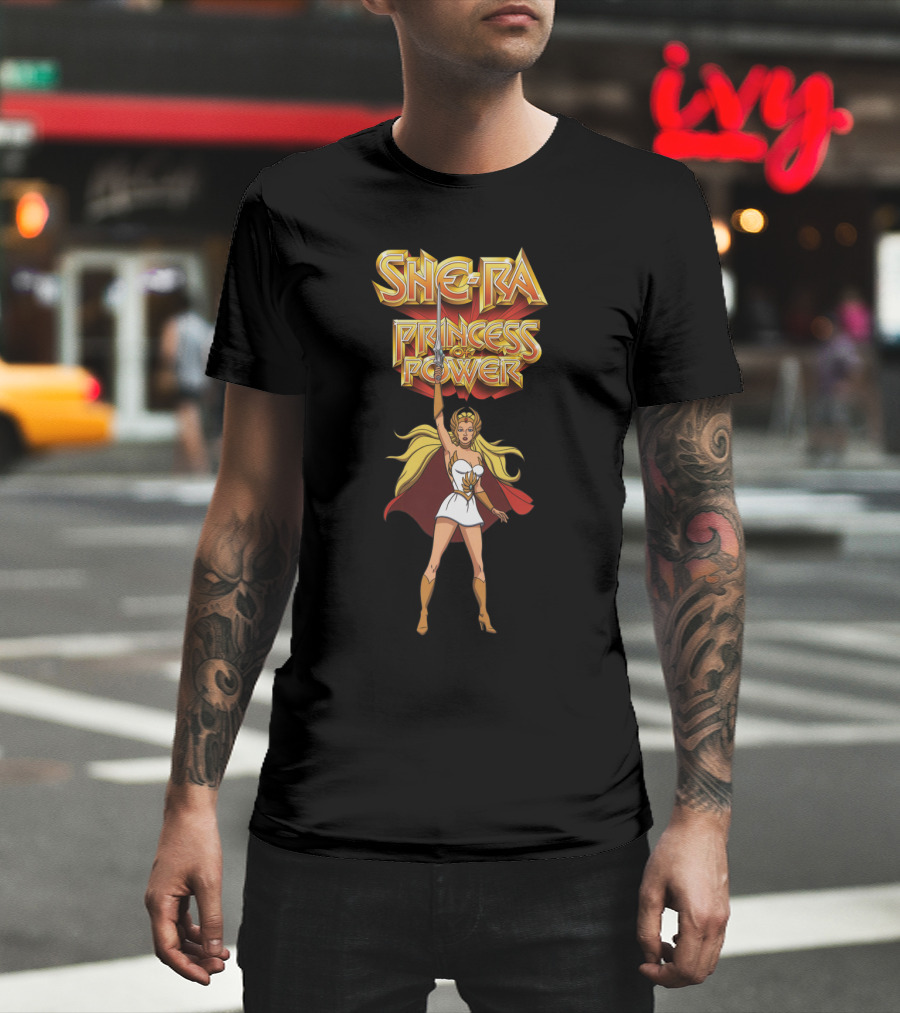 She Ra Princess Of Power Iconic Heroine And Sword T-Shirt