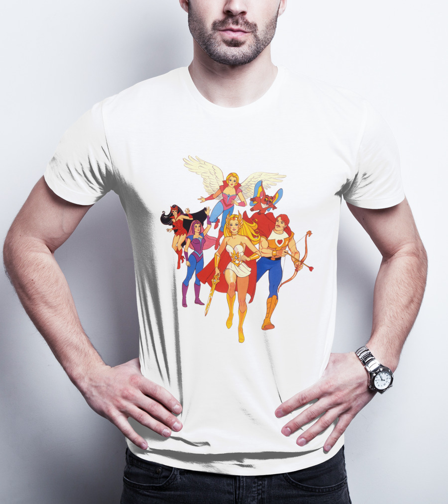 She Ra Princess Of Power Heroes Group T-Shirt