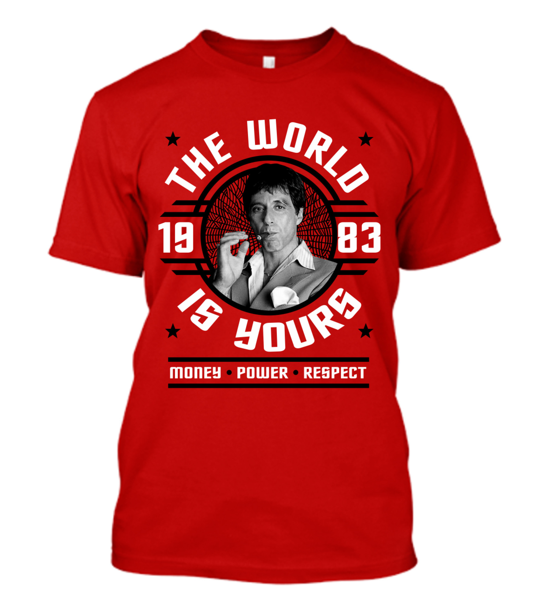 Scarface The World Is Yours 1983 Money Power Respect T-Shirt
